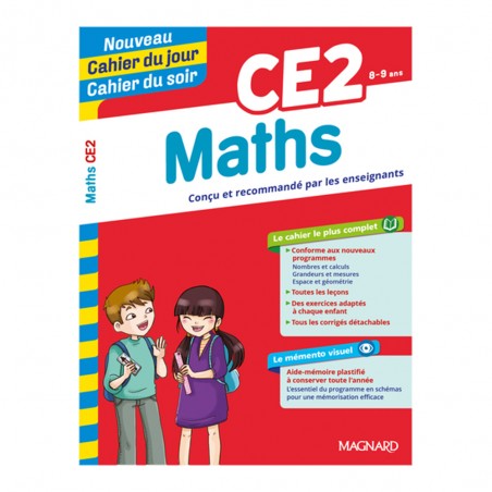 Maths CE2 - Cahier du jour Cahier du soir